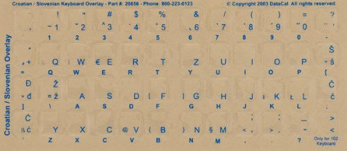 Pegatinas de teclado croata - Etiquetas - Superposiciones con ...